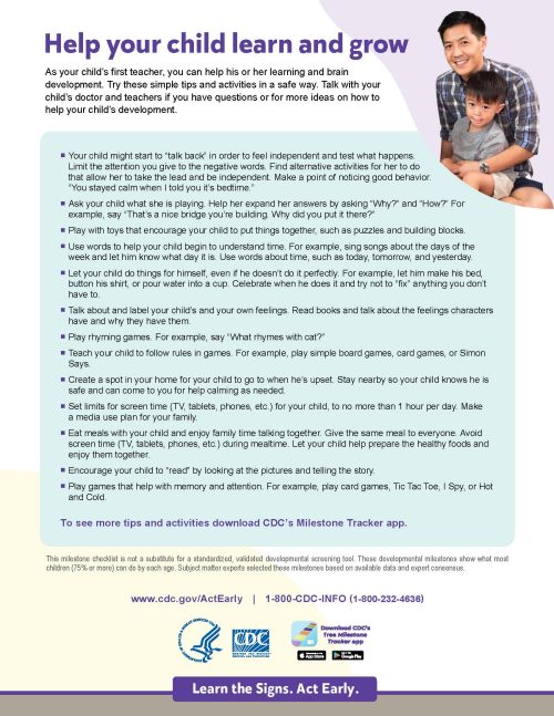 CDC Developmental Milestones Moments Packet (CDC.gov) - Achieve Beyond